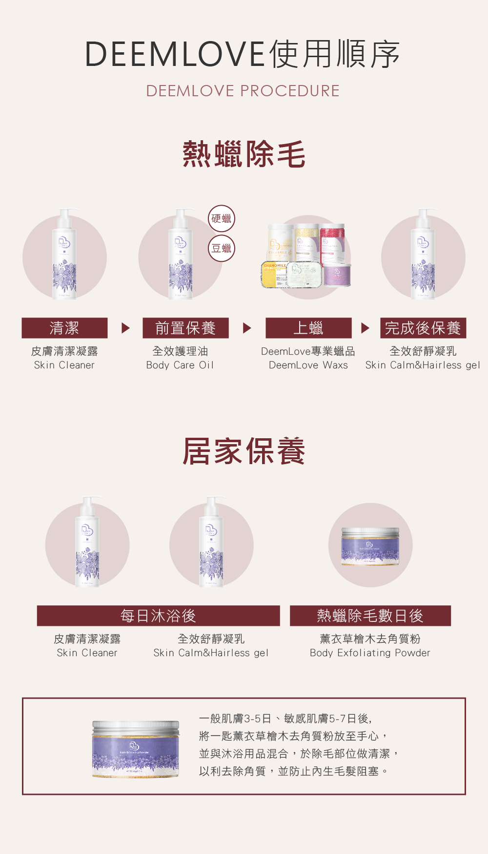 Deem Love-使用順序表 | JOVISA 邑軒│接睫毛 │稼接睫毛│推薦睫毛材料│JOWIE耳鑽│DEEMLOVE熱蠟除毛│耳鑽│熱蠟 ...