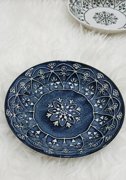 摩洛哥異國風格陶盤(日本製20.5cm) | LETICIA 西班牙的幸福小舖