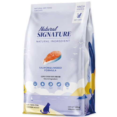 NaturalSignature自然印記有機貓糧鮭魚亞麻籽1點6kg | 好物快寵-全台最大線上貓咪寵物用品專賣店