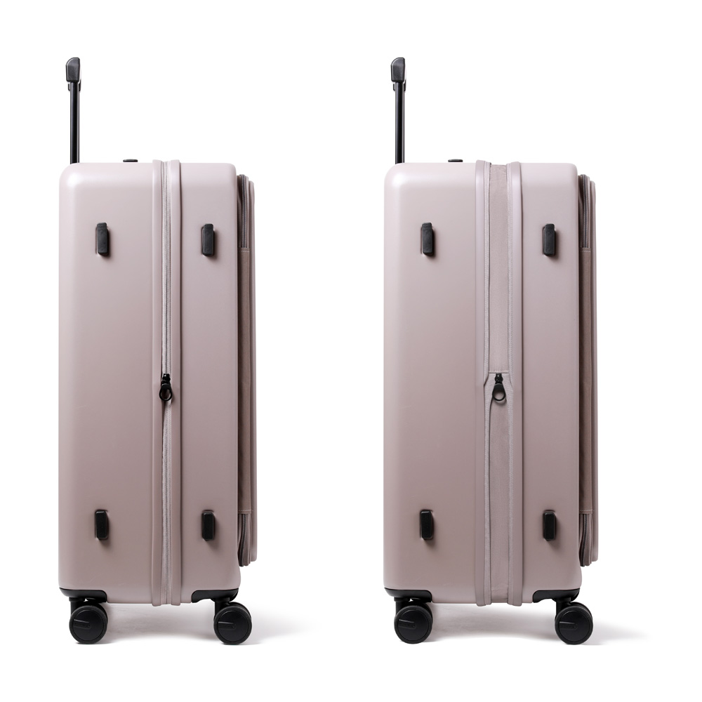 Dreamin Pro 28吋前開式煞車行李箱-晨霧灰 | 日本Hinomoto靜音輪 | 德國PC材質 | Dreamin | 科技智能 ...