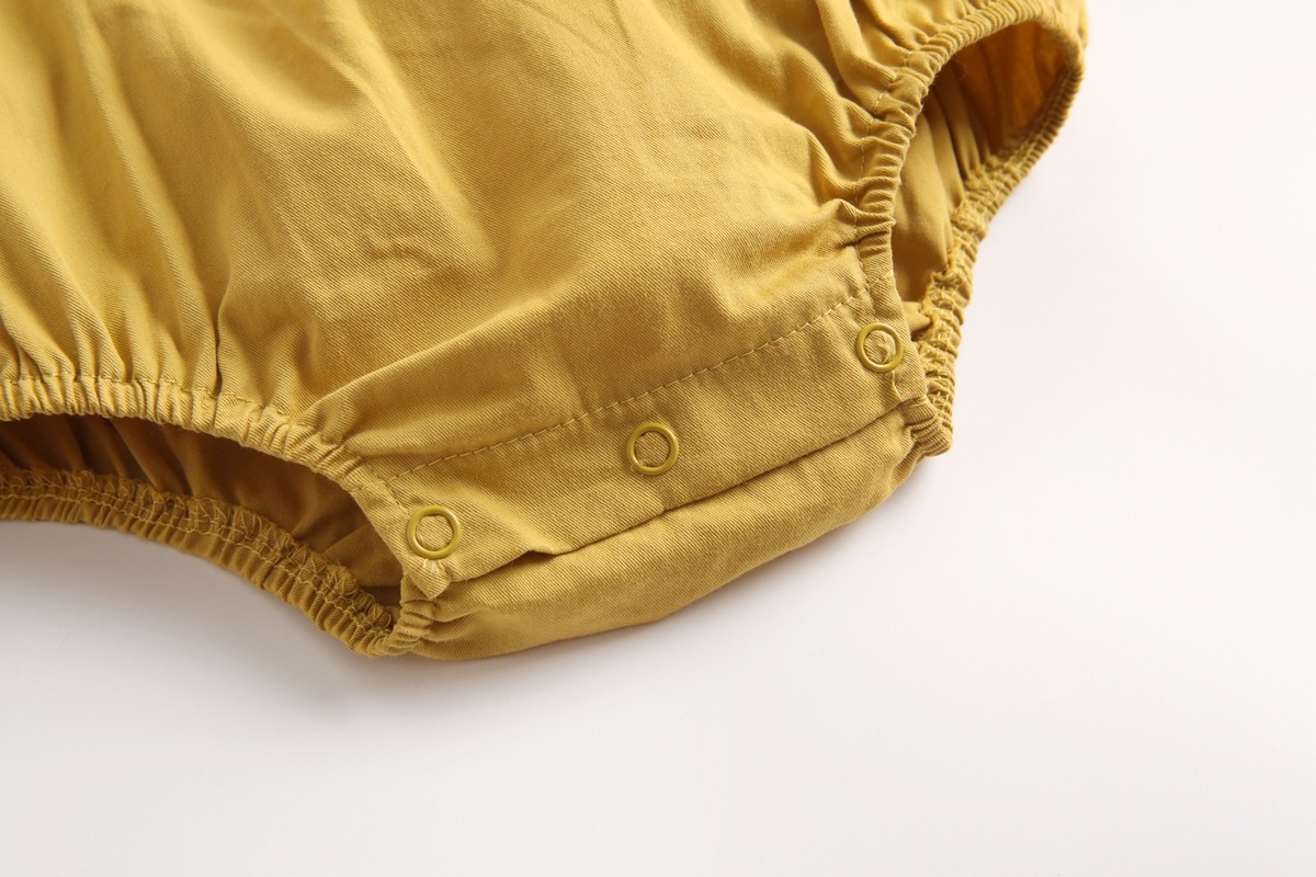 【BA079】韓版花瓣領吊帶假兩件長袖包屁衣(2色) | 日光手感ZGSG，精選童裝、居家服睡衣、流行服飾、時尚配件、居家實用小物等設計好物。