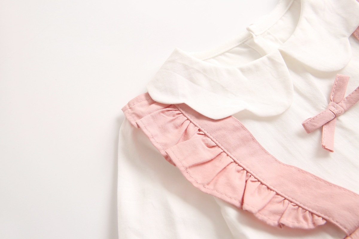 【BA079】韓版花瓣領吊帶假兩件長袖包屁衣(2色) | 日光手感ZGSG，精選童裝、居家服睡衣、流行服飾、時尚配件、居家實用小物等設計好物。