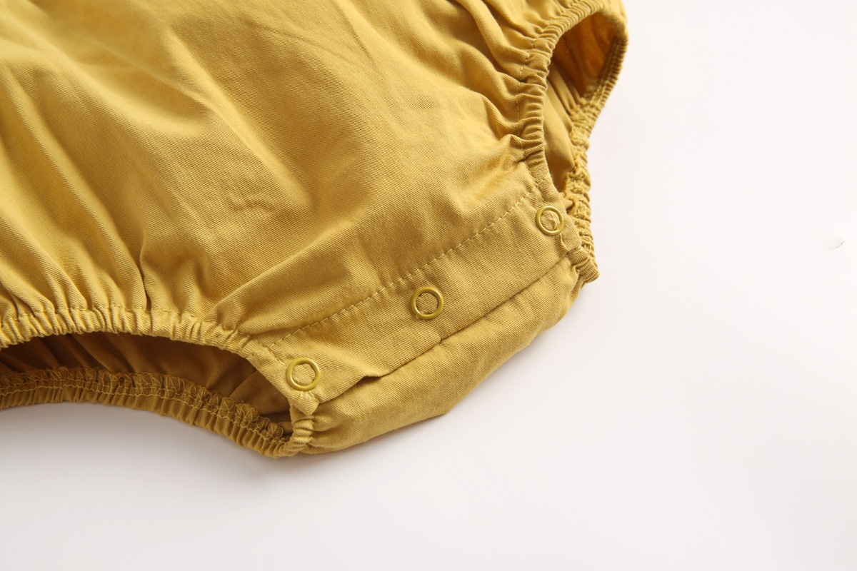 【BA079】韓版花瓣領吊帶假兩件長袖包屁衣(2色) | 日光手感ZGSG，精選童裝、居家服睡衣、流行服飾、時尚配件、居家實用小物等設計好物。