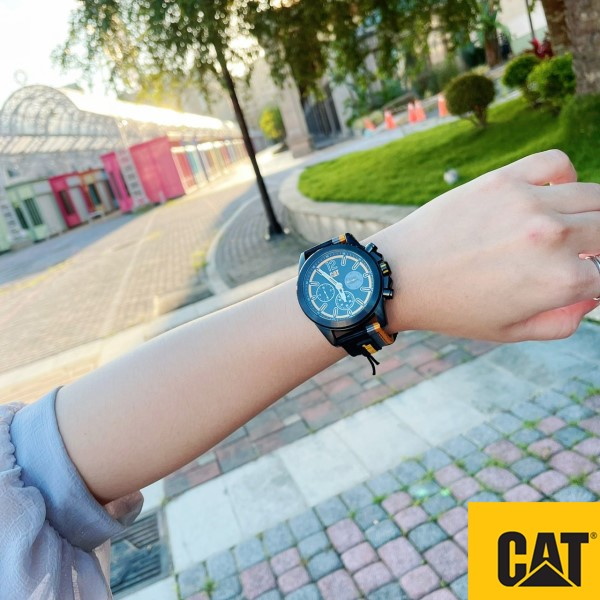 Cat Person 【CAT Watch】Twist時尚三眼潮流鋼帶腕錶-質感銀/YU.149.11.137/台灣總代理公司貨享兩年保固 ...