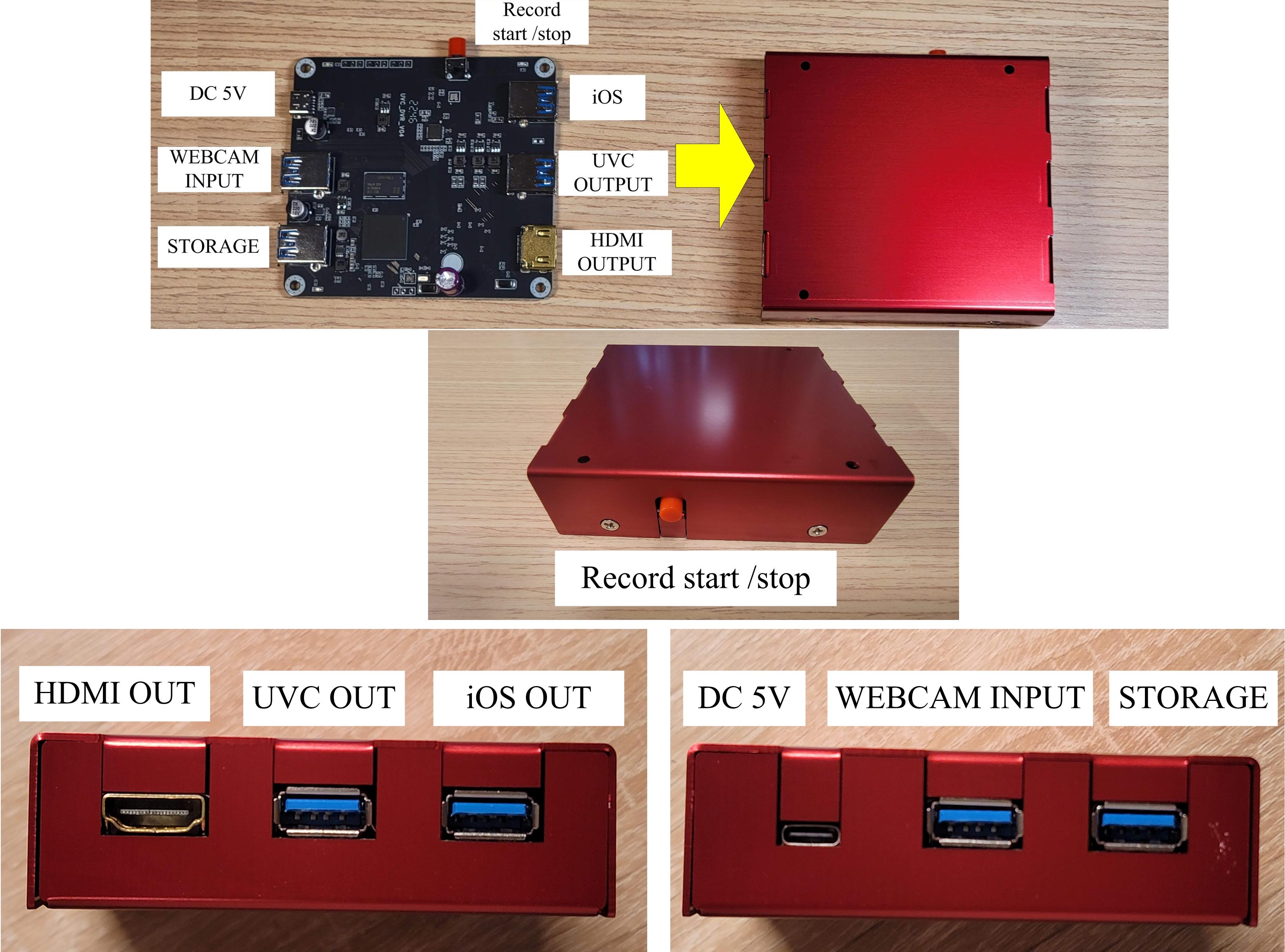 and then turn it into HDMI output, record , USB3.0 UVC bypass and live ...