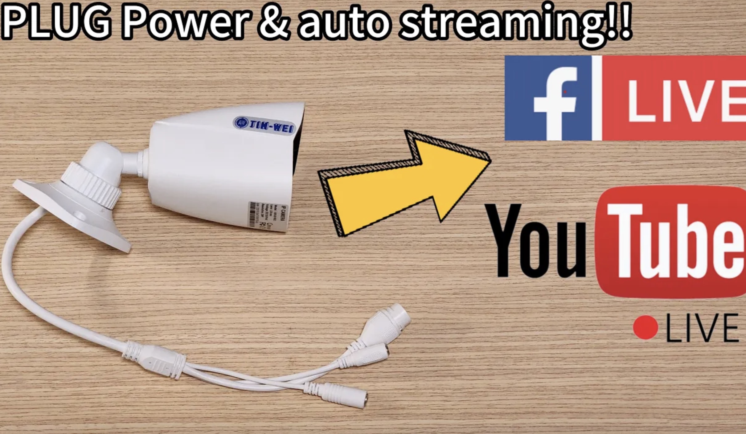 RTSP IP camera live streaming adapter