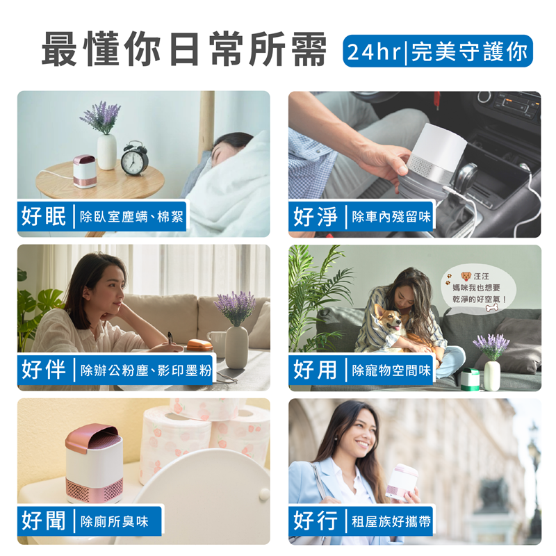 LUFT Duo 免耗材光觸媒空氣清淨機 6坪內最強空氣淨化 | LUFTQI 樂福氣 空氣淨化專家