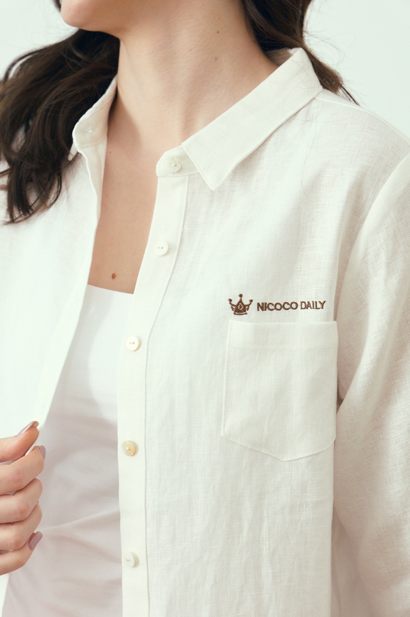 頂級亞麻襯衫 4色（現貨） | Nicoco Daily
