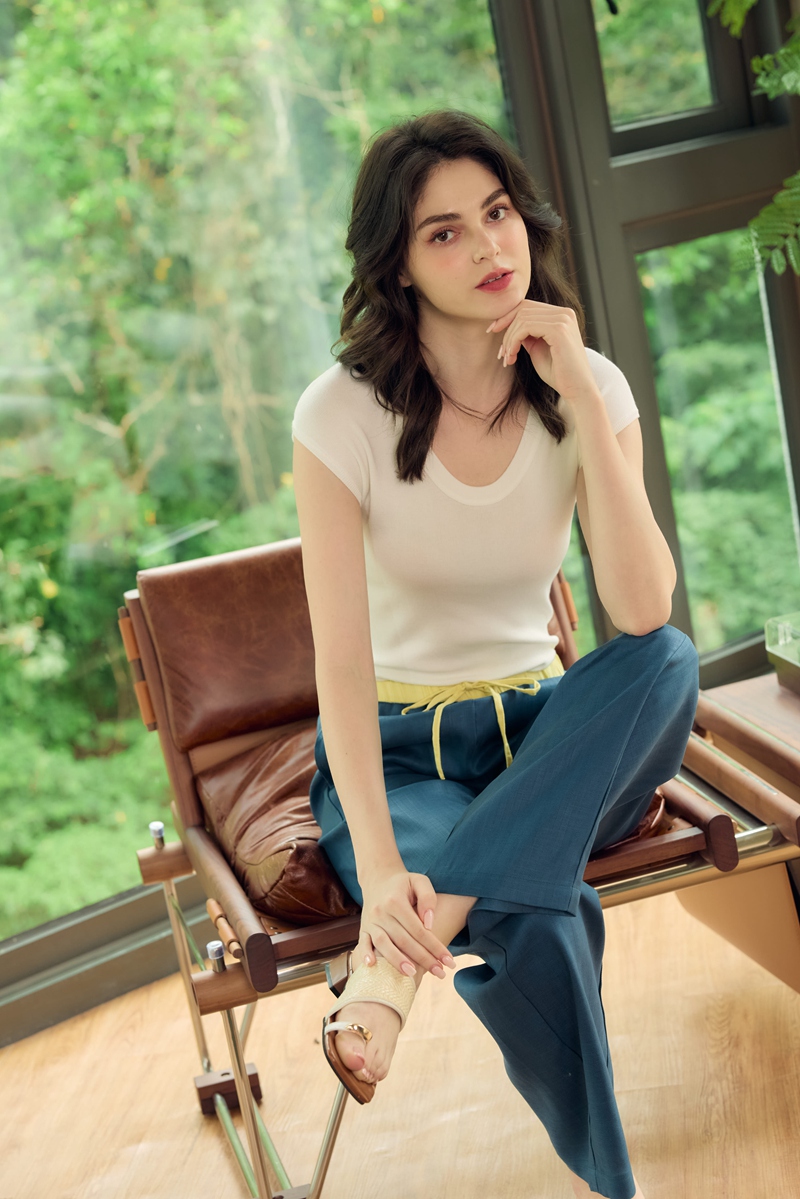 洛伊亞麻天絲鬆緊長褲5色 （現貨） | Nicoco Daily