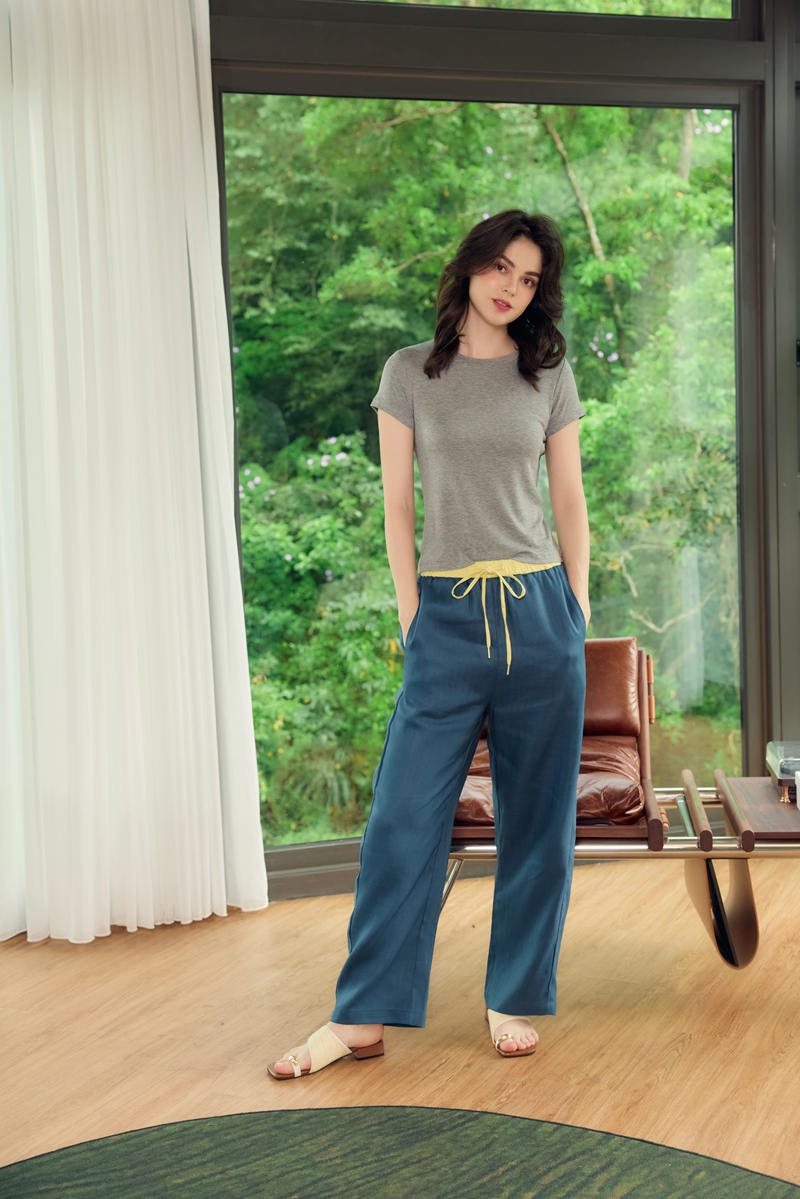 裸膚感天絲醋酸短T 6色 （現貨） | Nicoco Daily