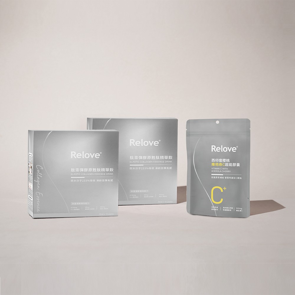 Relove｜膠原胜肽飲 x2盒+維他命C膠囊 x1包｜超值組 | 玩達人-情趣 MasterToy